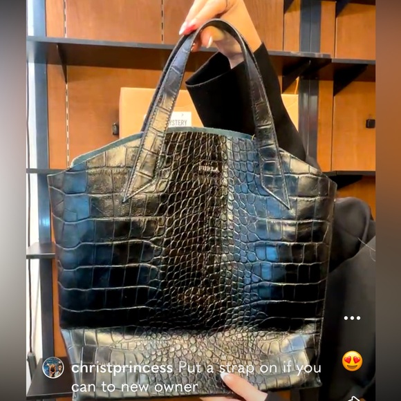 Furla | Bags | Furla Croc Tote | Poshmark